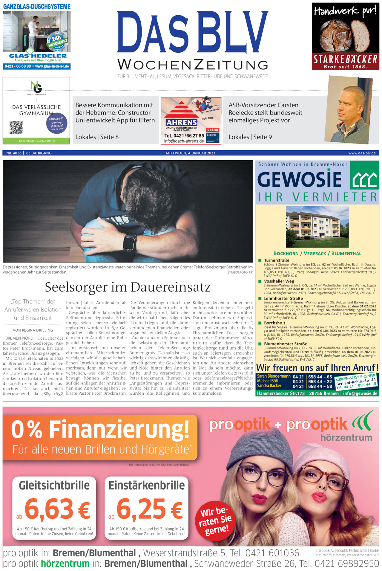 Das BLV Ausgabe vom 04.01.2023