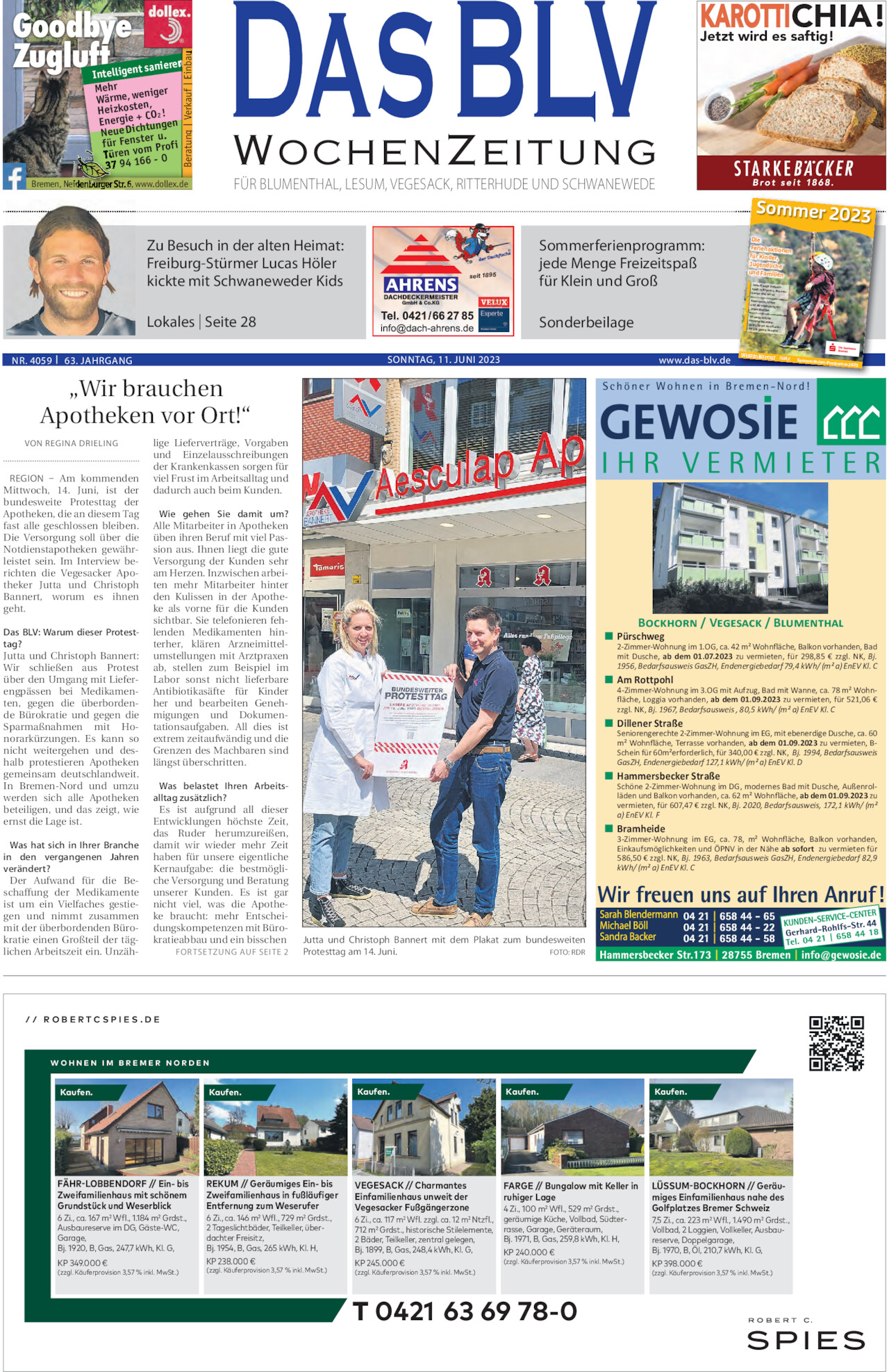 Das BLV Ausgabe vom 11.06.2023