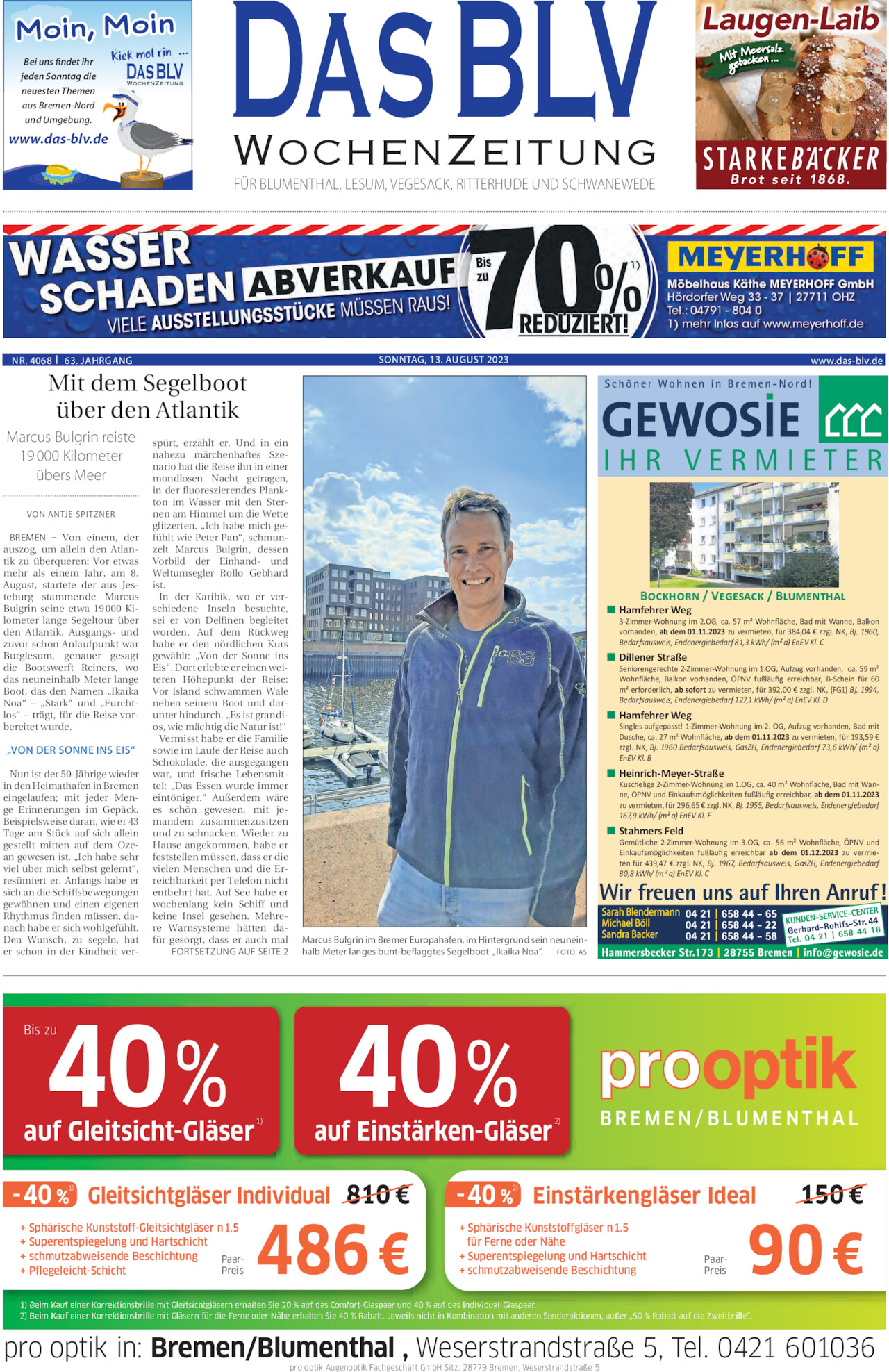 Das BLV Ausgabe vom 13.08.2023
